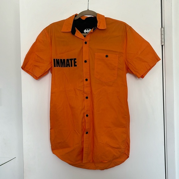 Batman | Shirts | Batman Arkham Asylum Inmate Button Down Shirt | Poshmark